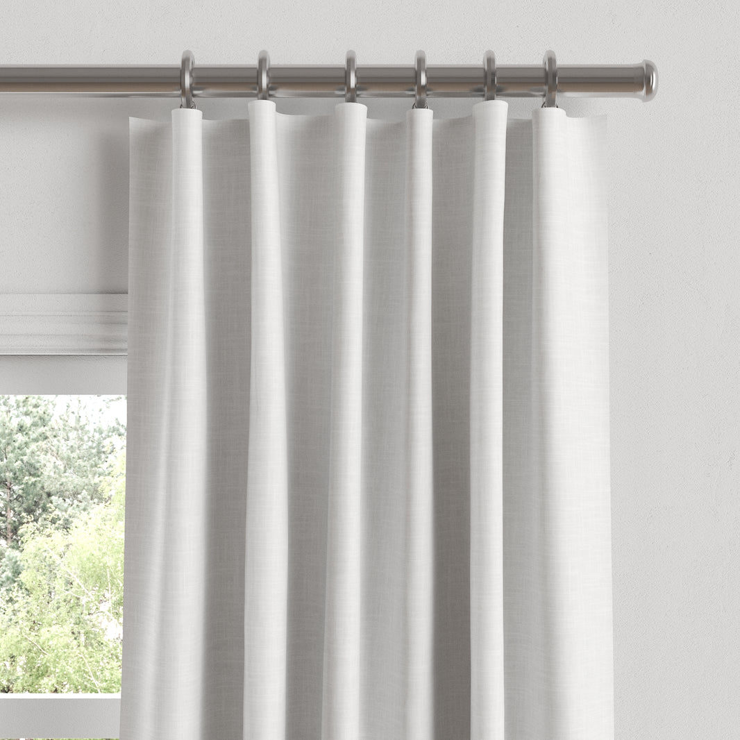 Ripplefold Drapery in Classic Linen - White – Loom Decor