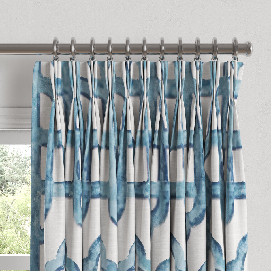 Pinch Pleat Drapery in Trellis Like It Is - Waves – Loom Decor