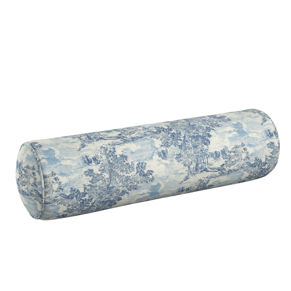 Bolster Pillow in Country Toile - Sapphire – Loom Decor