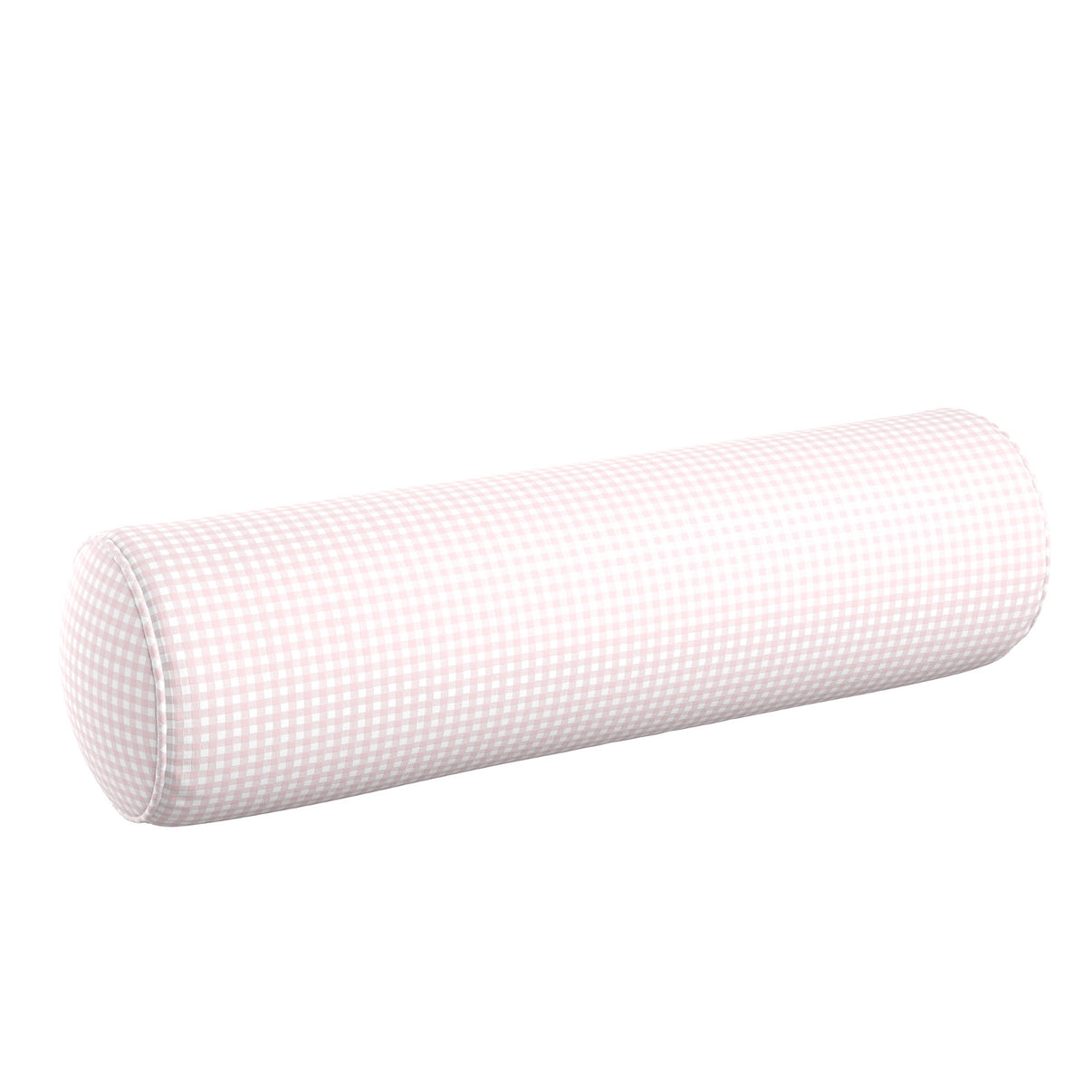 Bolster Pillow in Gingham - Light Pink – Loom Decor