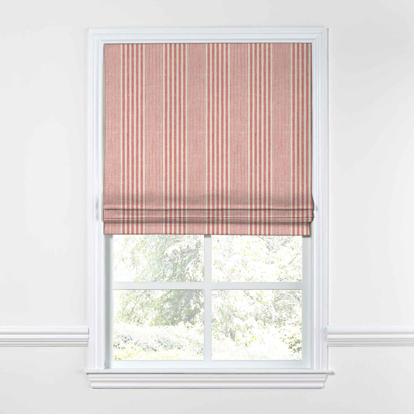 Flat Roman Shade in All Lined Up - Sunset – Loom Decor