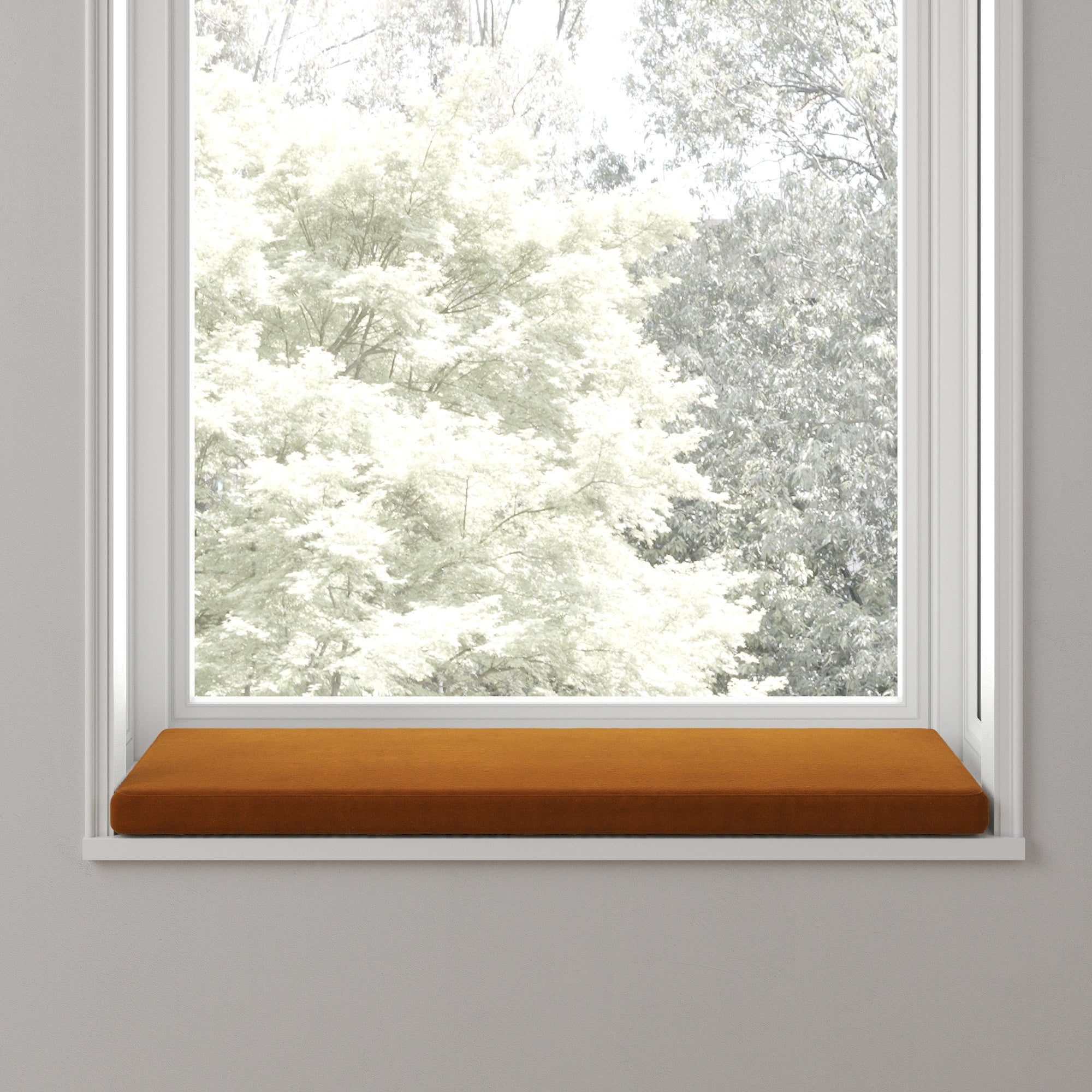 Custom Bench Cushion in Velvet Amber – Loom Decor